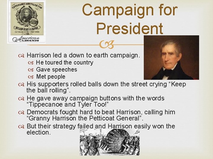 Presidents Van Buren Harrison and Tyler Panic of