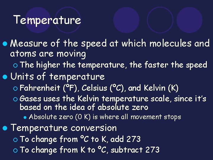 Unit 7 Gases Section 1 Combined Gas Law