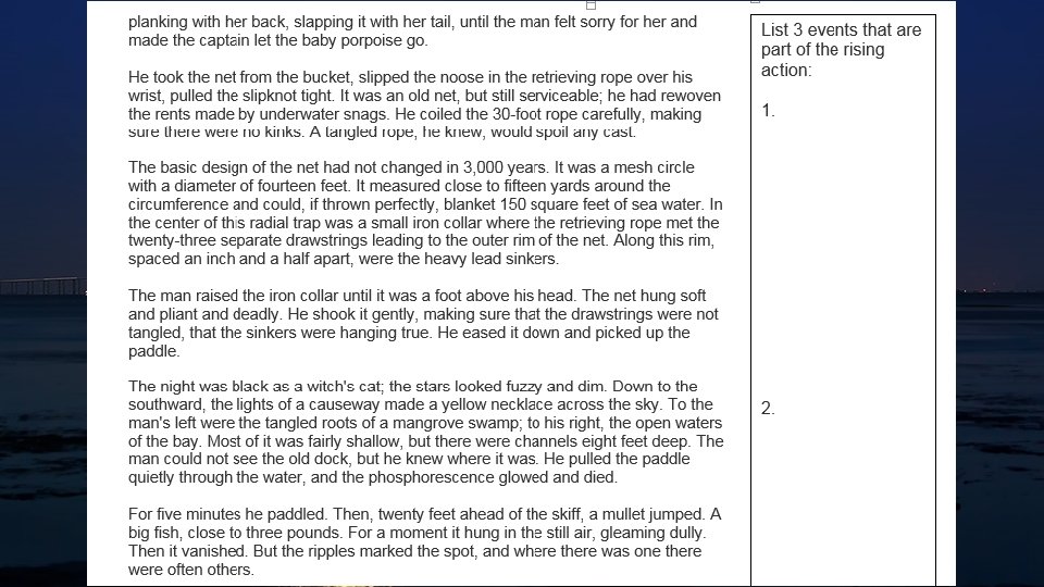 The Sea Devil by Arthur Gordon Narrative Structure