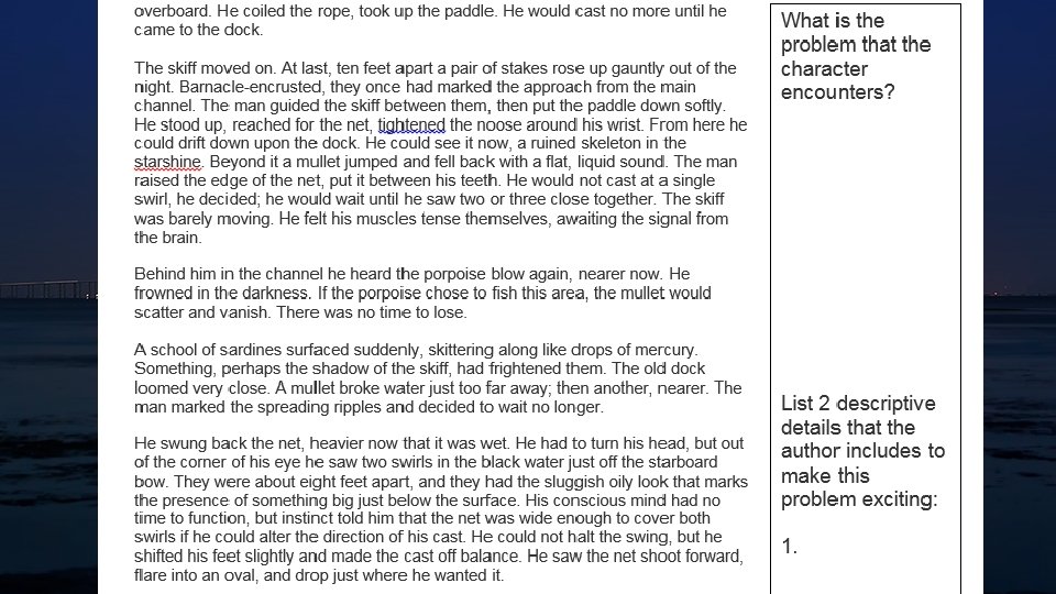 The Sea Devil by Arthur Gordon Narrative Structure