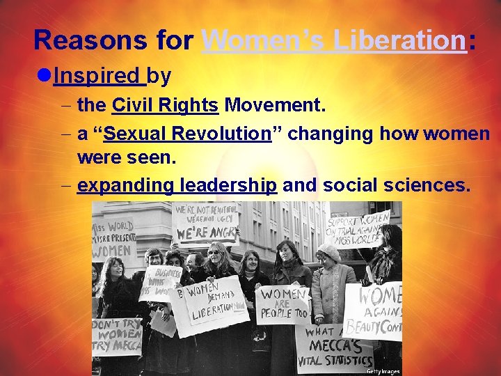 Expanding Civil Rights The Womens Liberation Movement 1950s