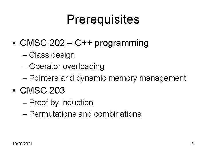 CMSC 341 Spring 2007 Course Website www cs