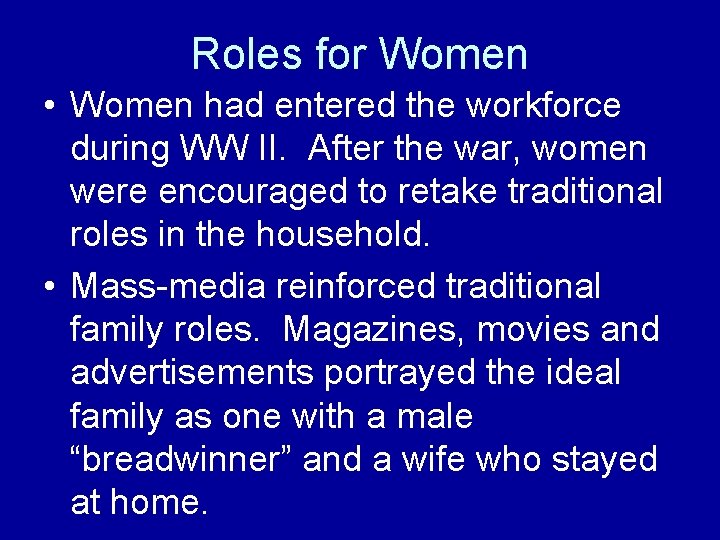 The 1950 s Peace Prosperity and Progress Rebelling