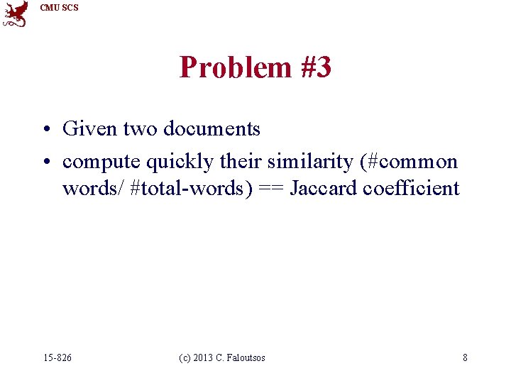 Cmu Scs 15 826 Multimedia Databases And Data 
