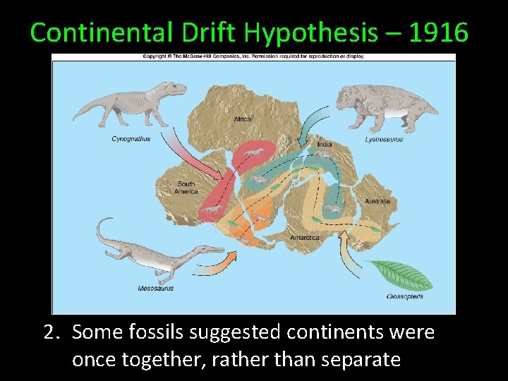 Continental Drift Plate Tectonics Dr Stephen Crabtree September
