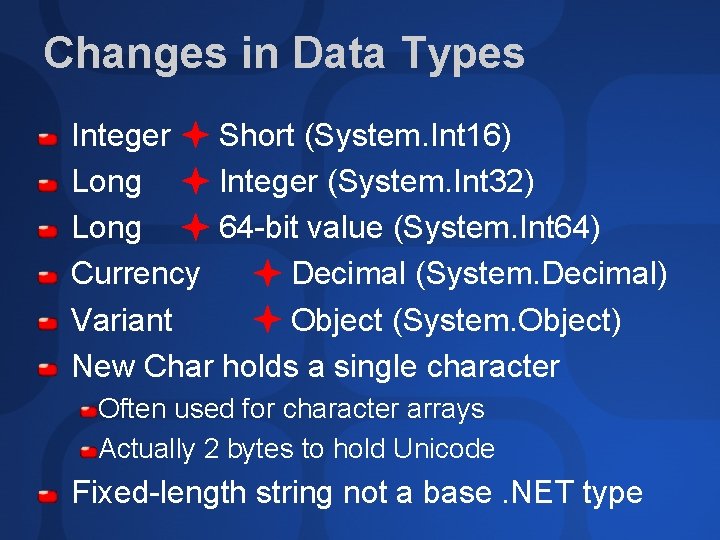 DEV 230 Upgrading VB 6 Applications to Visual