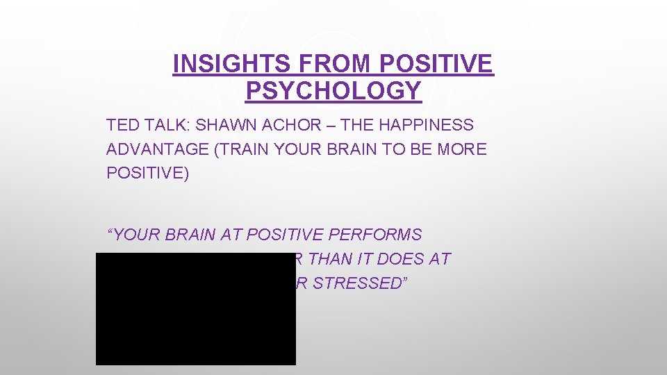 Bounce Back Building your resilience Positivity WHY WE