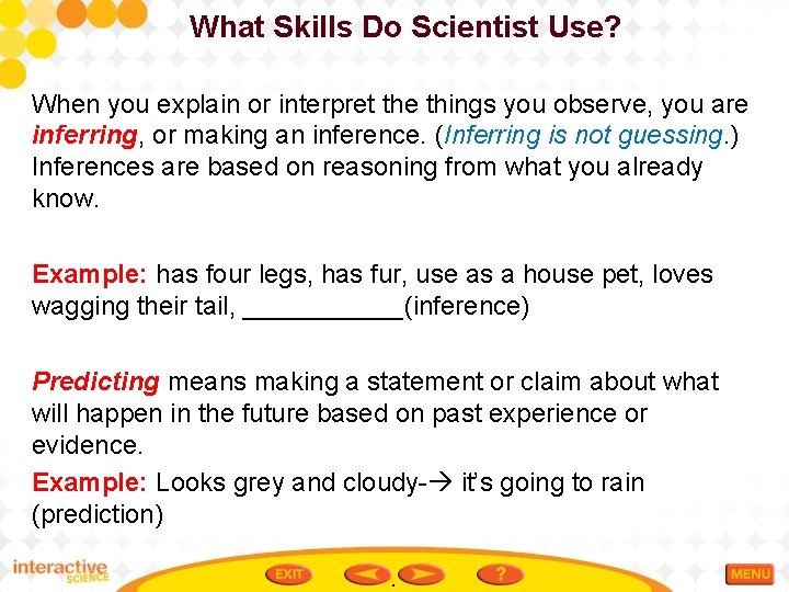 Practicing Science Chapter 1 Lessons 1 6 Table