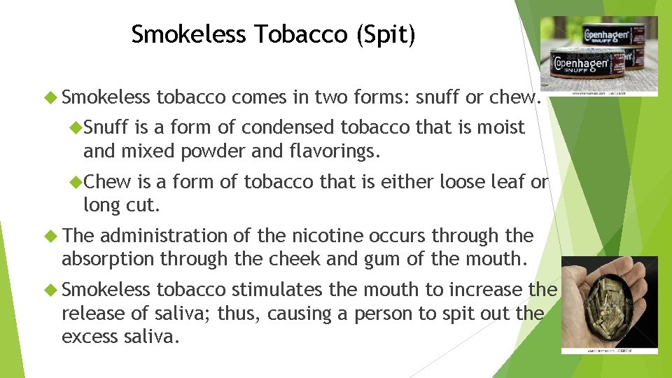 Chapter 12 Tobacco and Alcohol Objectives 1 Identify