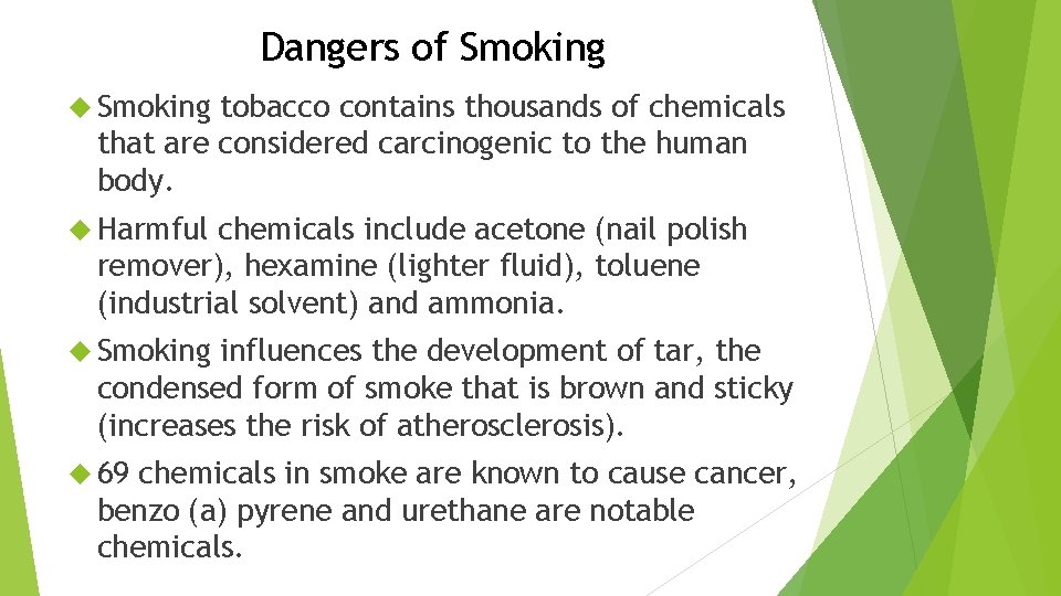Chapter 12 Tobacco and Alcohol Objectives 1 Identify