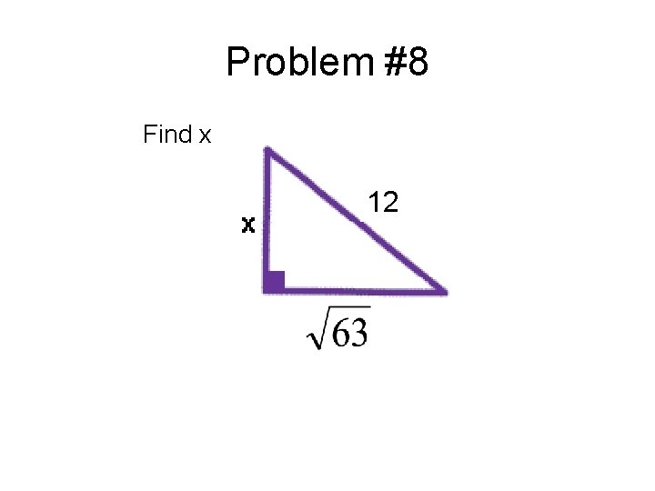 Pythagorean Theorem in Context WALK Problem 1 3