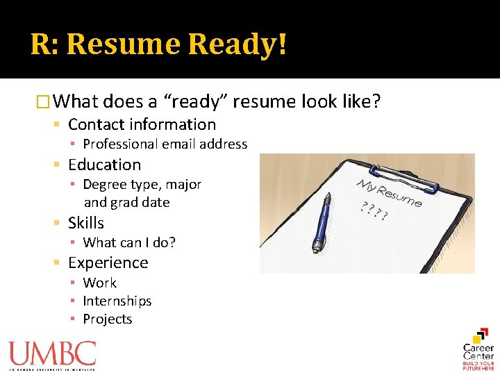 Want to be Career Fair Ready G R