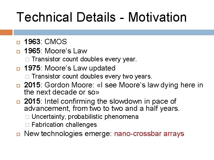 Synthesis and Performance Optimization of a Switching Nanocrossbar