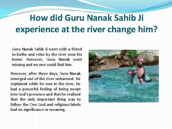 Who were the Sikh Gurus Learning objective to