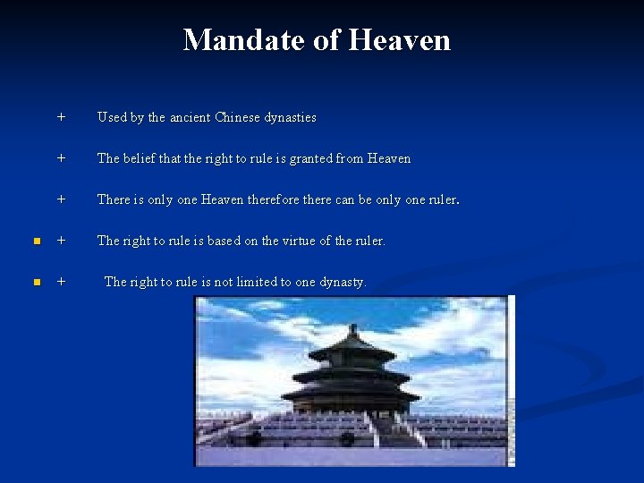 Classical Civilizations Zhou Dynasty n Around 1027 B