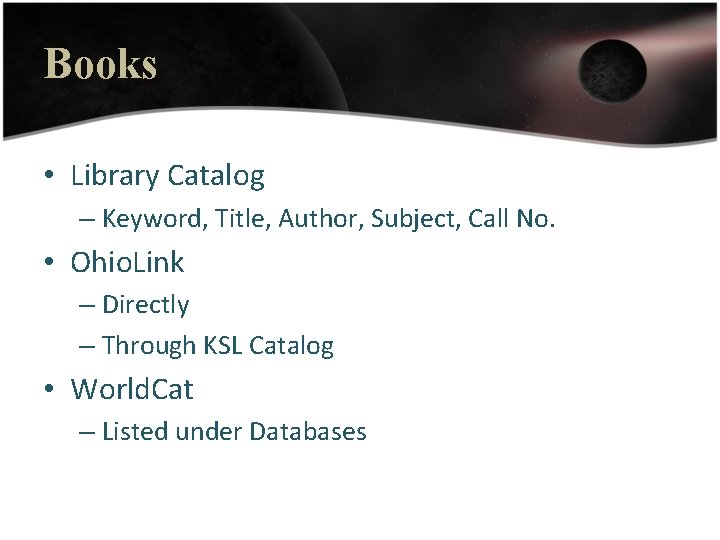 Introduction to Library Resource On Astronomy Shu Guo