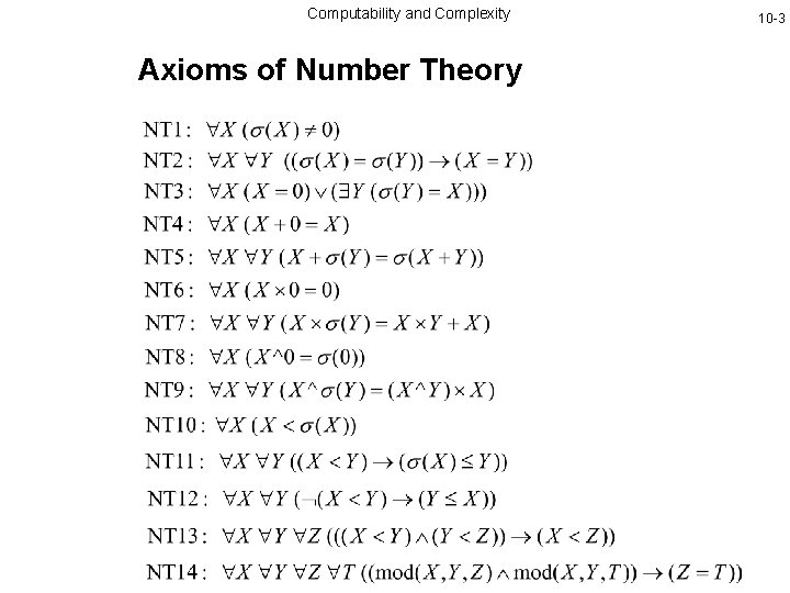 Computability and Complexity 10 1 Gdels Incompleteness Theorem