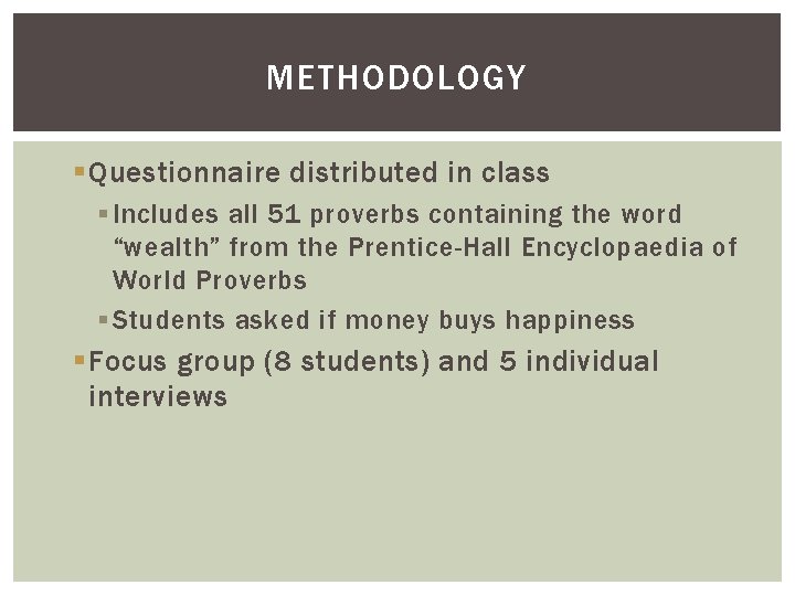 USING PROVERBS FROM AROUND THE WORLD IN ECONOMICS