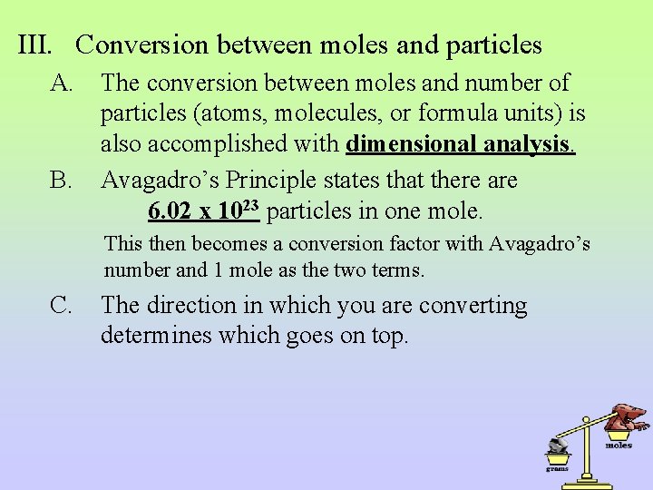 Lesson 25 Molecular Mass and Moles Objectives The