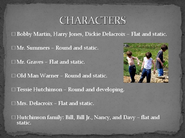 THE LOTTERY By Shirley Jackson Literary Analysis SETTING