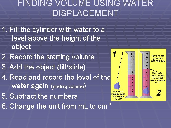Finding Volume of Irregular Objects Water Displacement Video