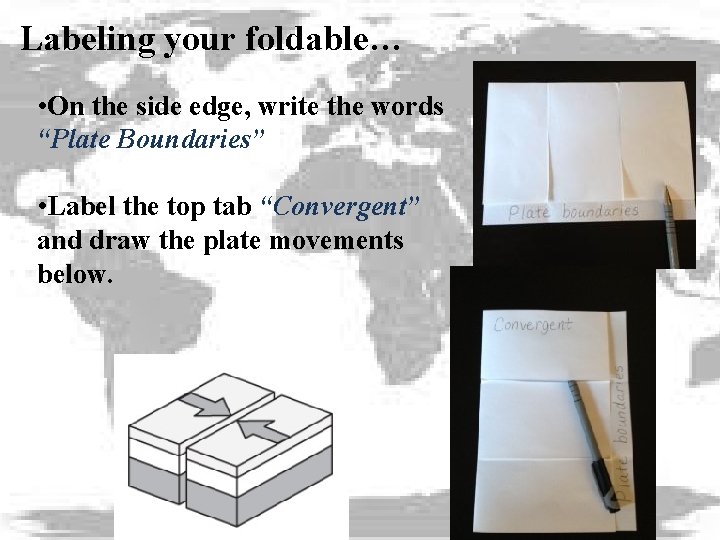 Warm up 21 Plate boundary movements and their