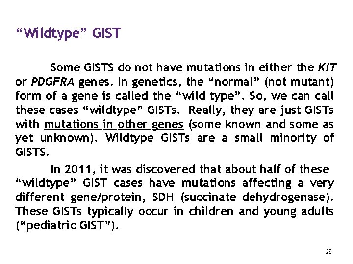 GIST 101 An Introduction to the Biology of