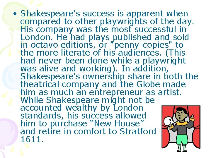 William Shakespeare Background and Basics on the Bard