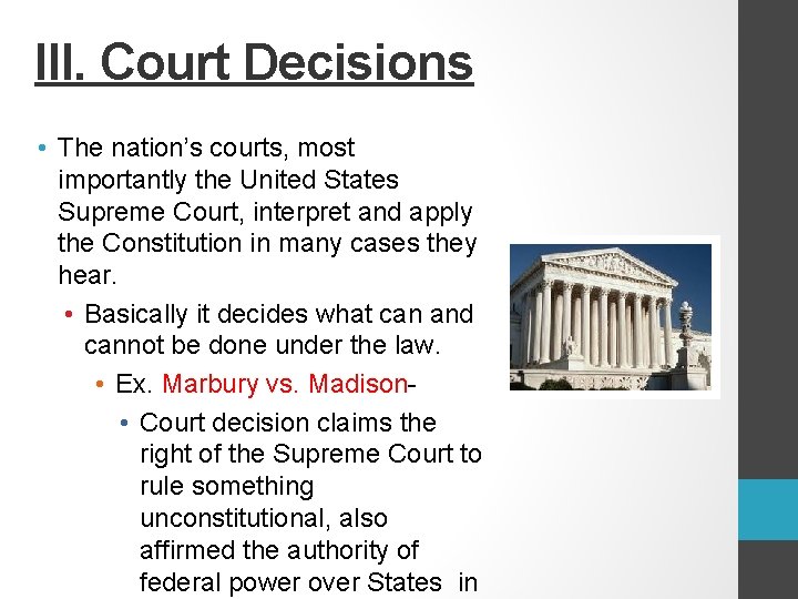 Chapter 3 Section 3 Constitutional Change by Other