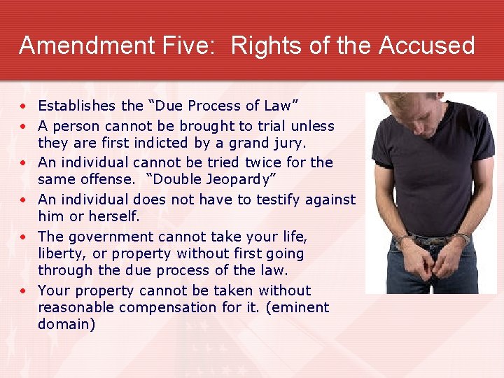 Bill of Rights Classifying your rights Bill of