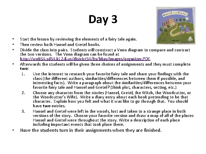3 Day Unit Fairy Tales Fourth Grade Brianna