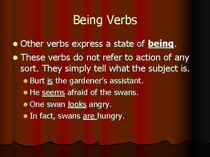 Kinds of Verbs 3 1 P 100 l