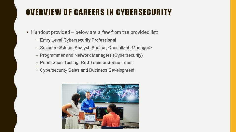 CYBERSECURITY CAREERS AND YOU DR DARYL B STONE