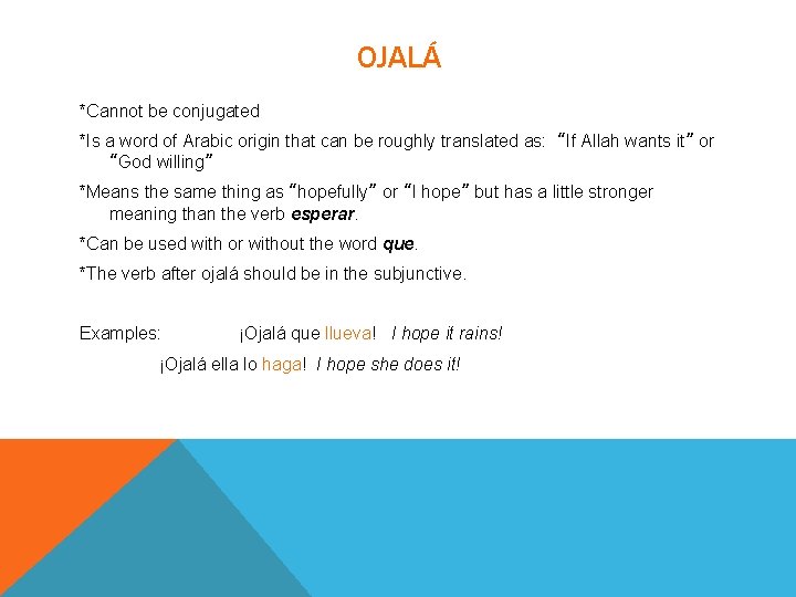 EL SUBJUNTIVO USING THE SUBJUNCTIVE MOOD IN SPANISH
