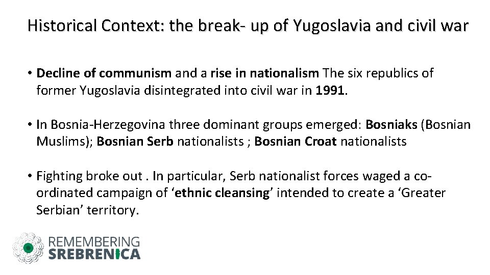 Remembering the Women of BosniaHerzegovina The women of