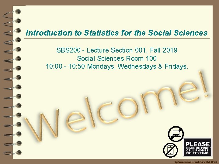 Introduction to Statistics for the Social Sciences SBS