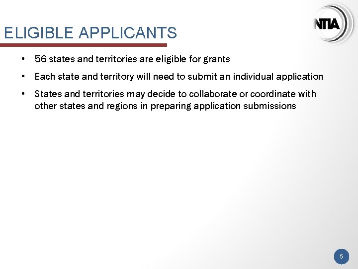 STATE AND LOCAL IMPLEMENTATION GRANT PROGRAM December 6
