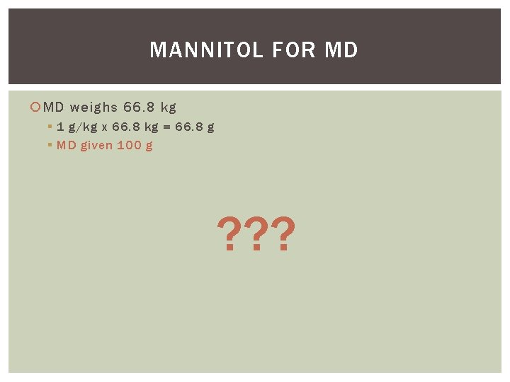MANNITOL AND HYPERTONIC SALINE IN SUBDURAL HEMATOMA February