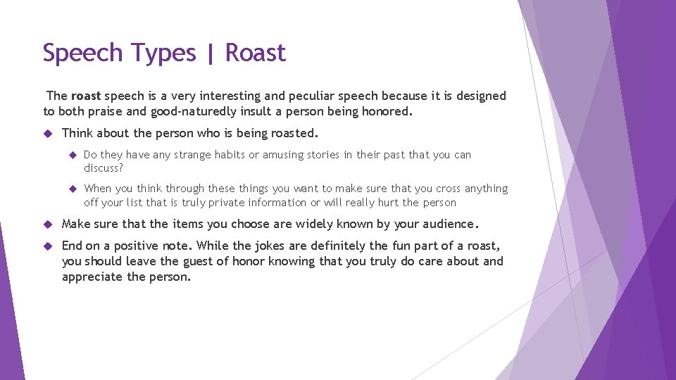 Public Speaking SPEECH AUDIENCE SPECIAL OCCASIONS PRESENTATIONS Standards