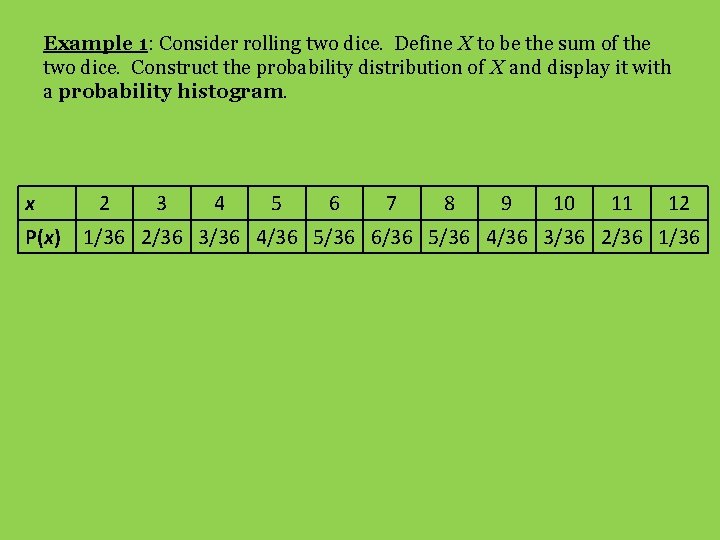7 1 Discrete Continuous Random Variables AP Statistics