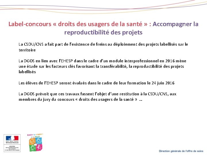 Labelconcours droits des usagers de la sant Sandrine