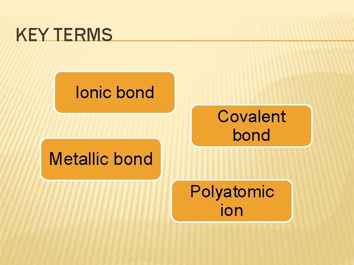 SECTION 2 IONIC AND COVALENT BONDING KEY IDEAS