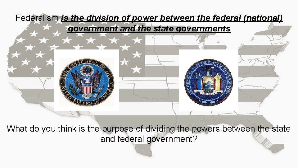 Aim How did the Constitution divide power between