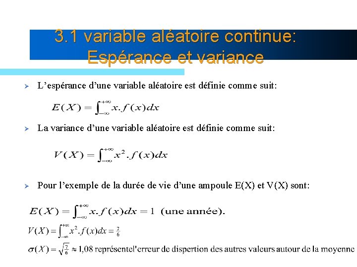 Chapitre 3 Variables alatoires relles continues 3 1