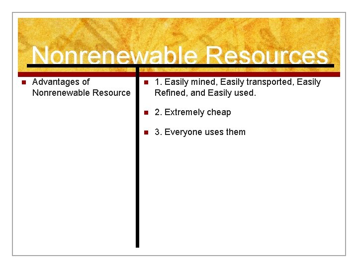 Nonrenewable vs Renewable Resources SOL ES 7 GOAL