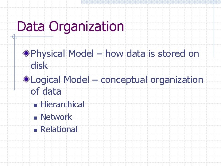 CS 122 Using Relational Databases and SQL Introduction