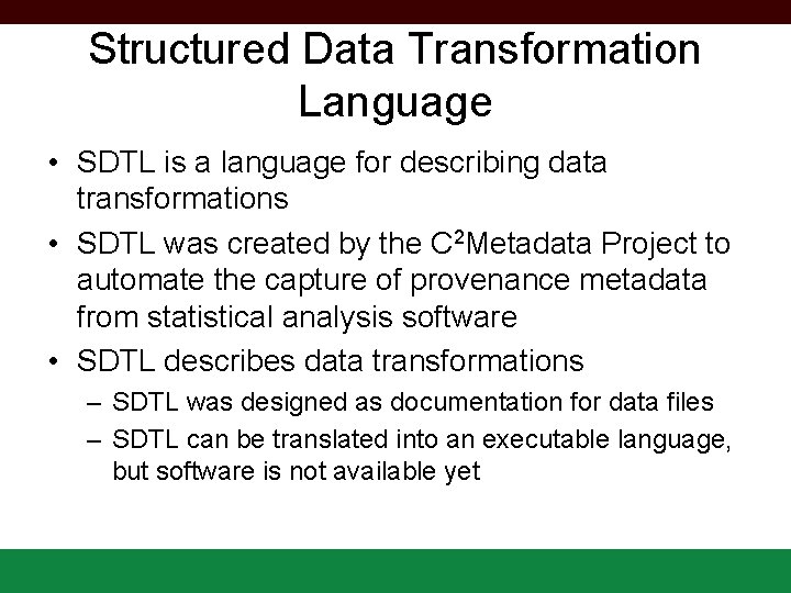 Supported by the Data Infrastructure Building Blocks DIBBS
