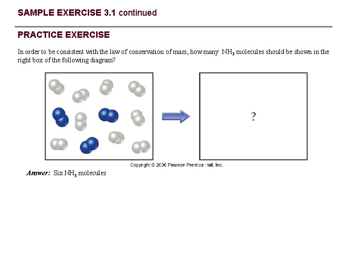 SAMPLE EXERCISE 3 1 Interpreting and Balancing Chemical