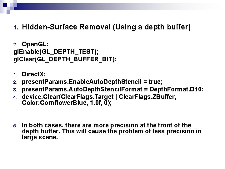Open GL Basics Compared to Direct X By