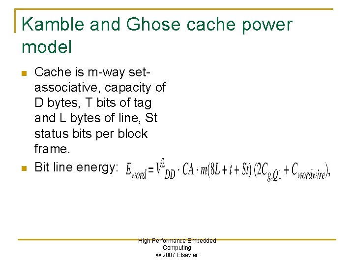 Chapter 2 part 2 CPUs High Performance Embedded